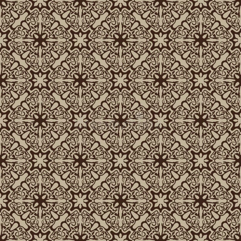 Brown seamless pattern stock vector. Illustration of textile - 63365188
