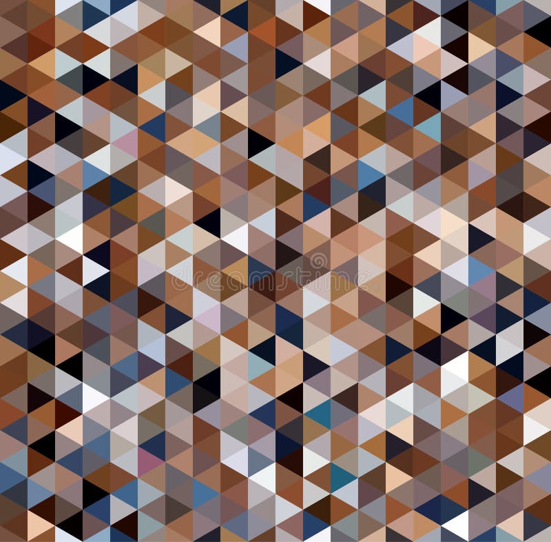 Brown Seamless Triangle Abstract Background Stock Vector - Illustration ...