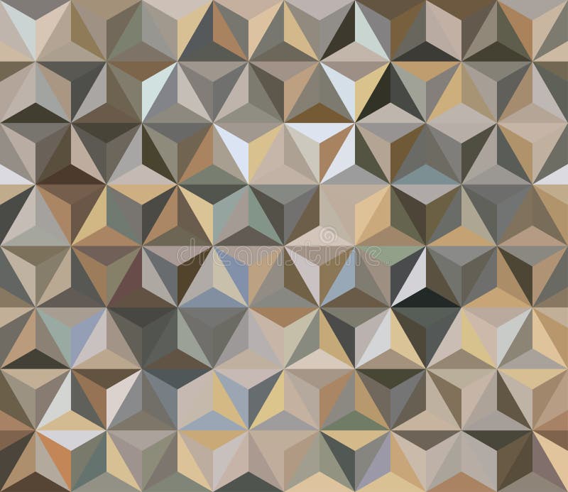 Brown Seamless Triangle Abstract Background Stock Vector - Illustration ...