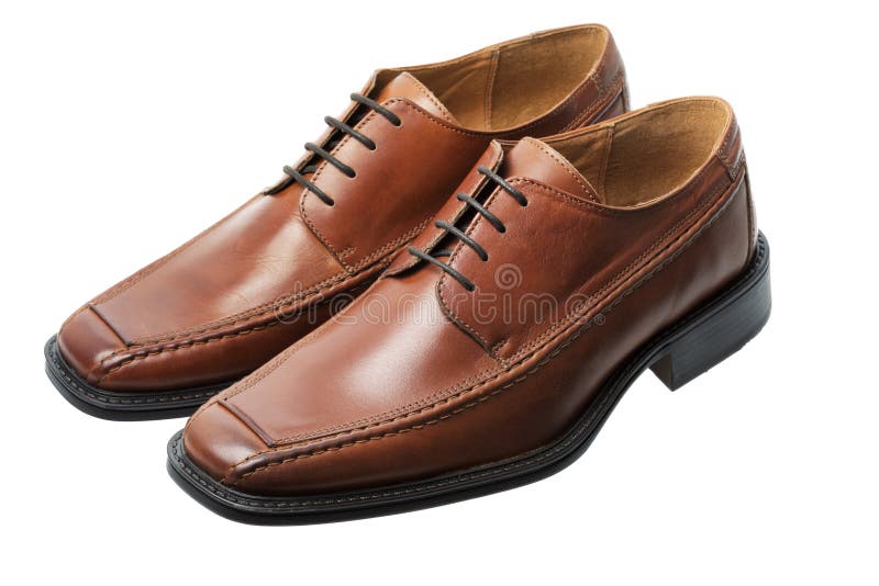 Brown Shoes stock image. Image of fashion, objects, mens - 23138285