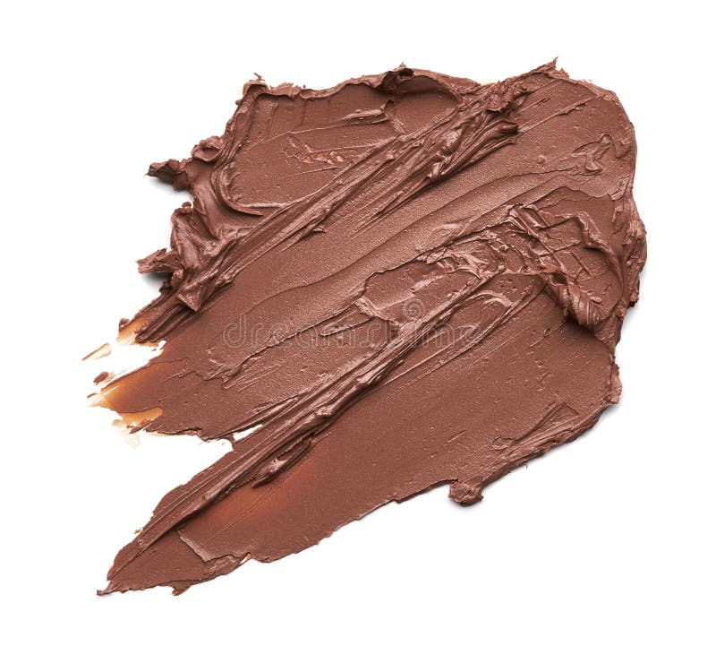 Brown Smear Paint of Cosmetic Products Stock Image - Image of bronze ...