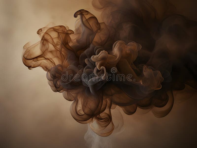 Brown Smoke is Air Pollution Stock Image - Image of environment ...