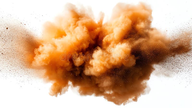 Brown Explosion of Squares Background Stock Illustration - Illustration ...