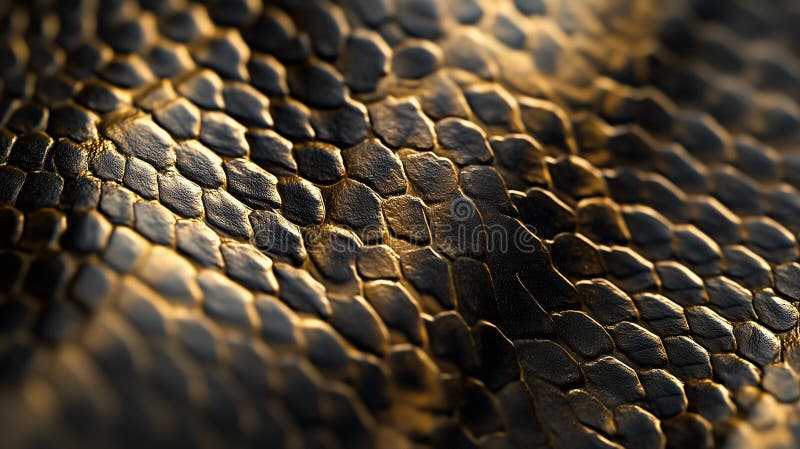 Brown Snake Skin Texture. Holographic Effect Stock Illustration ...