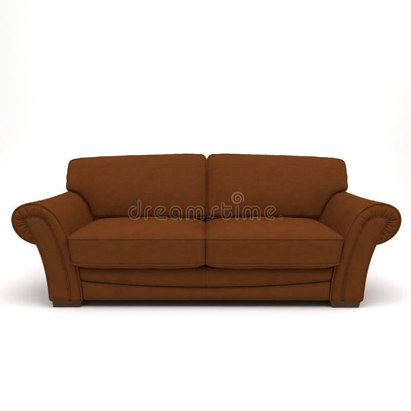 Brown Sofa stock illustration. Illustration of brown - 42495055