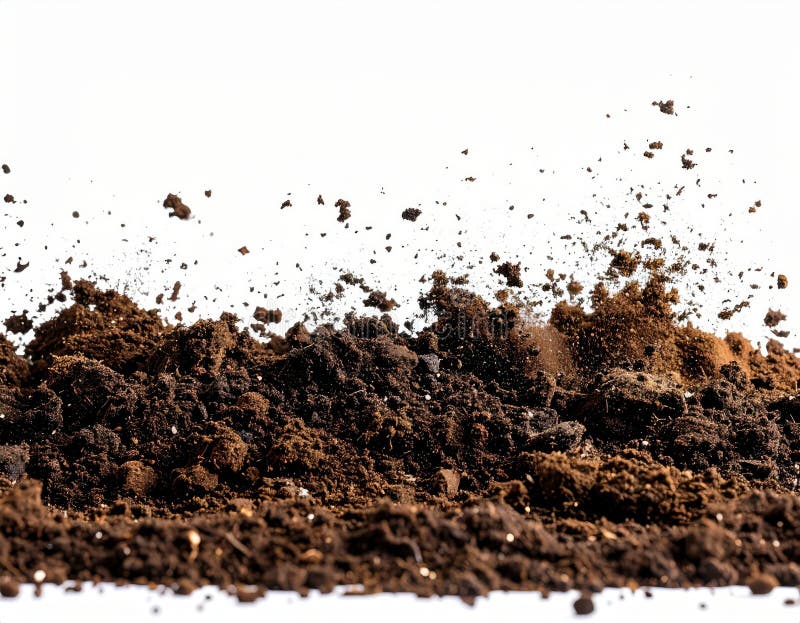 Brown Soil Texture Detail, Rich Soil Particles Frozen in Motion Stock ...