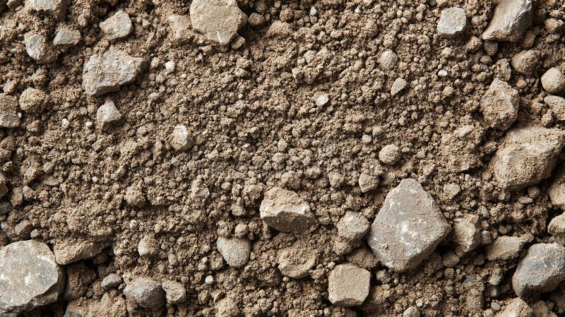 Brown Soil Texture with Small Rocks and Gravel Stock Illustration ...