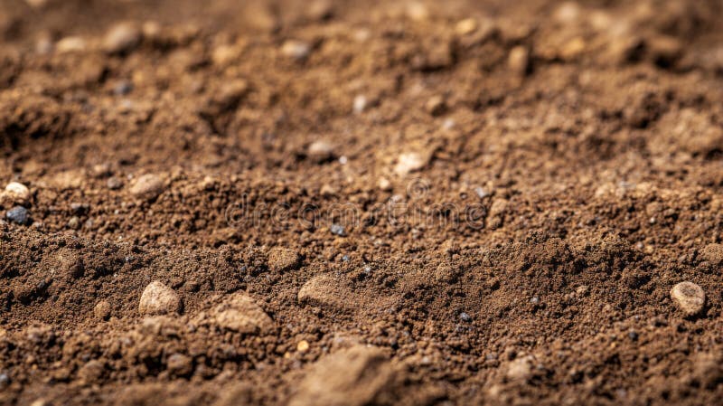 Brown Soil Texture with Small Rocks and Pebbles Stock Illustration ...