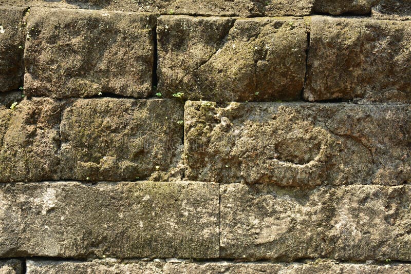 Brown Solid Bricks Background during Spanish Era Stock Image - Image of ...