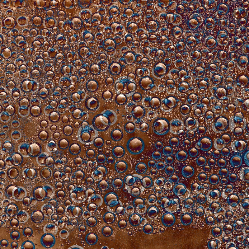 Brown Spheres of Different Diameters with Blue Halo and Their ...