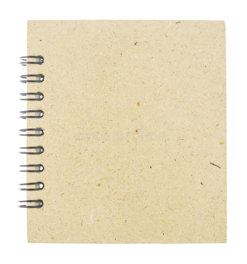 Blank Spiral Brown Note stock photo. Image of business - 9469410