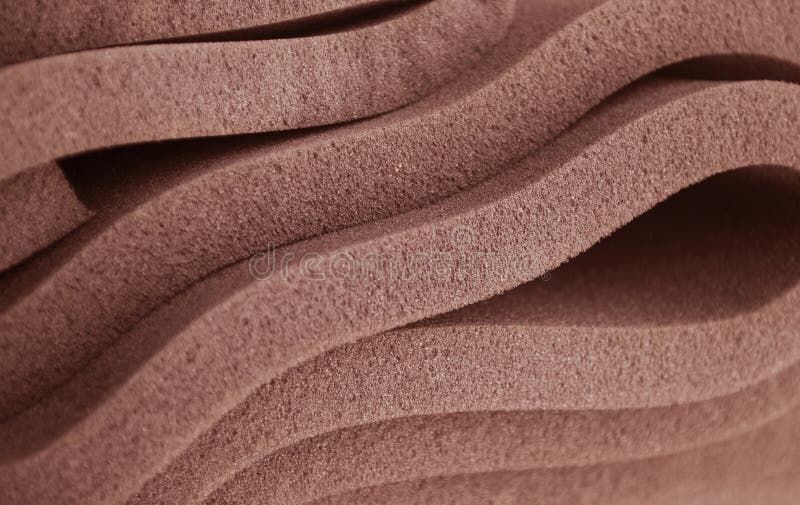 Brown Sponge Foam Shaped Like a Spiral Stock Image - Image of like ...