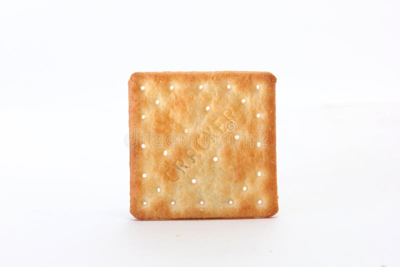 Brown square cracker stock photo. Image of saltine, closeup - 34354758