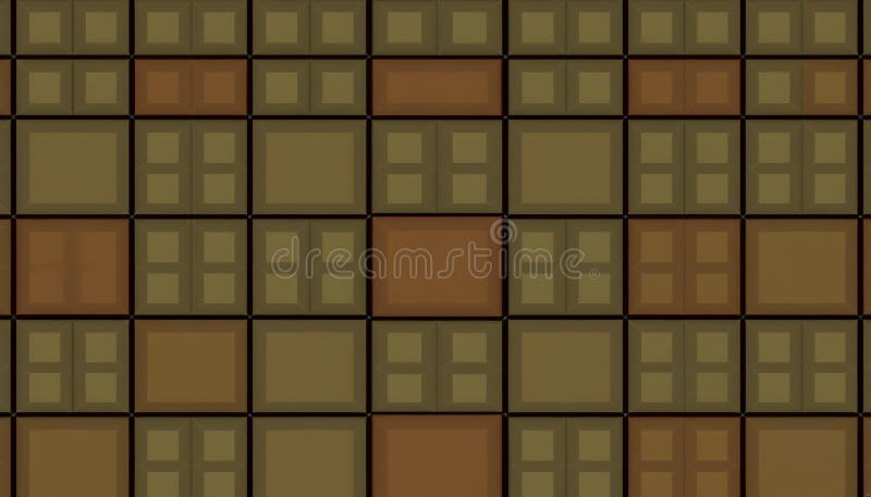 Brown Square Tile Pattern, Geometric Texture Background Design. Stock ...