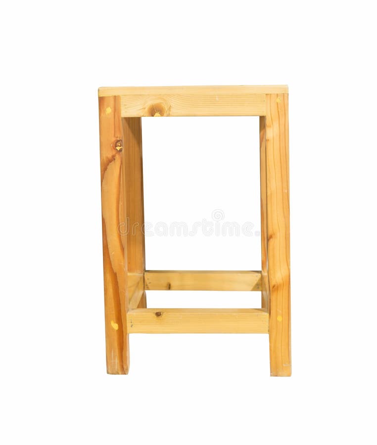 Low Square Stool with a Padded Seat in a Modern Interior Stock Photo ...