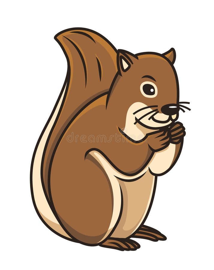 Standing squirrel stock vector. Illustration of ears - 30535348