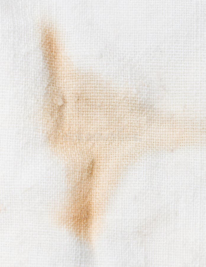 Brown Stain on the White Material Stock Illustration - Illustration of ...