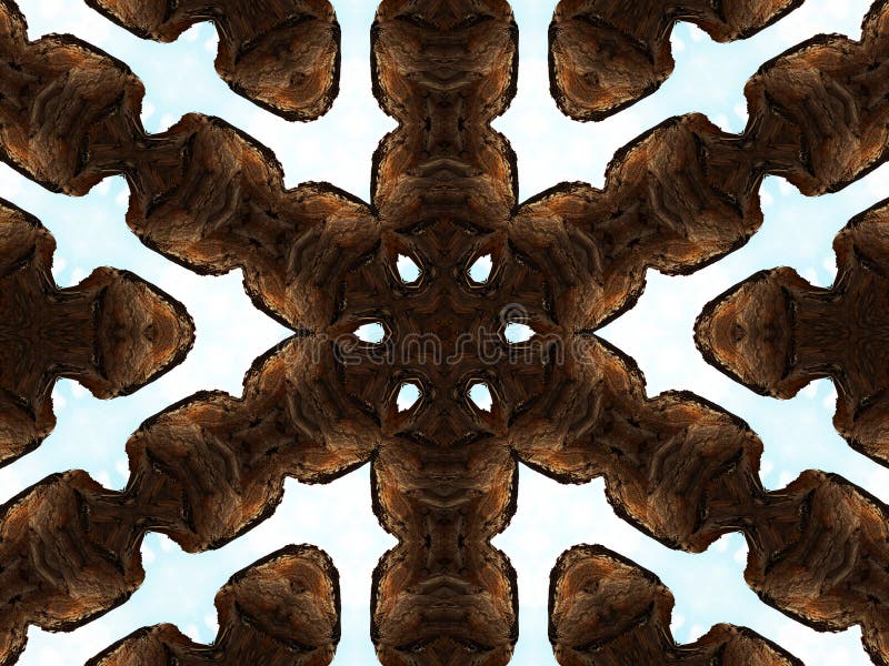 Brown Star with Rough Texture, Abstract Drawing of Brown Lines ...