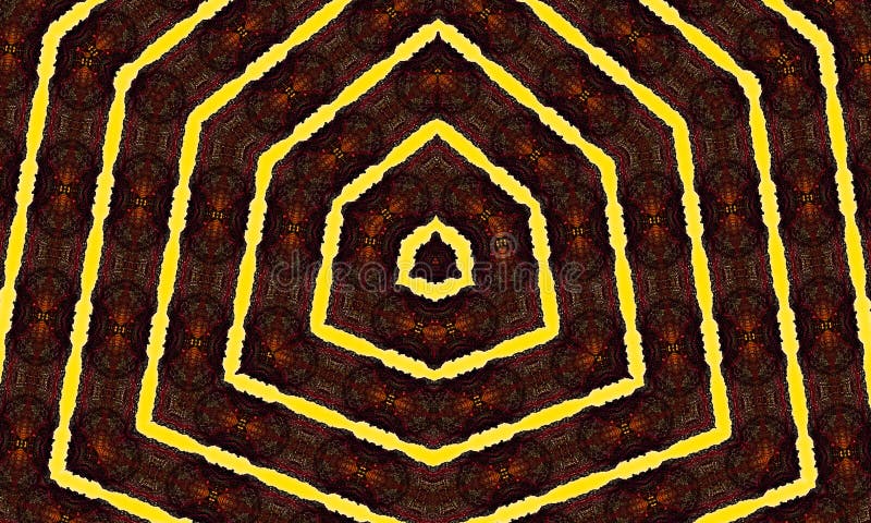 Brown Star with Rough Texture, Abstract Drawing of Brown Lines ...