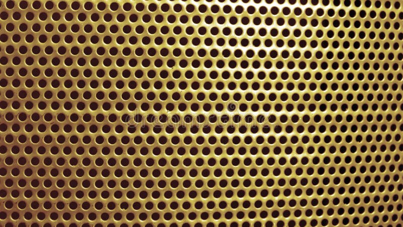 Brown Steel Surface with Little Round Holes Stock Image - Image of ...