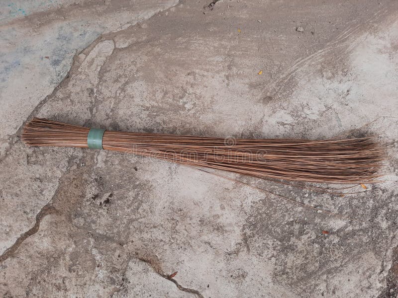 The Stick Broom is a Traditional Indonesian Broom Stock Image - Image ...