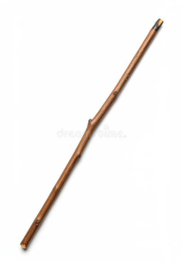 Brown Stick on White Background Stock Image - Image of minimalist, long ...