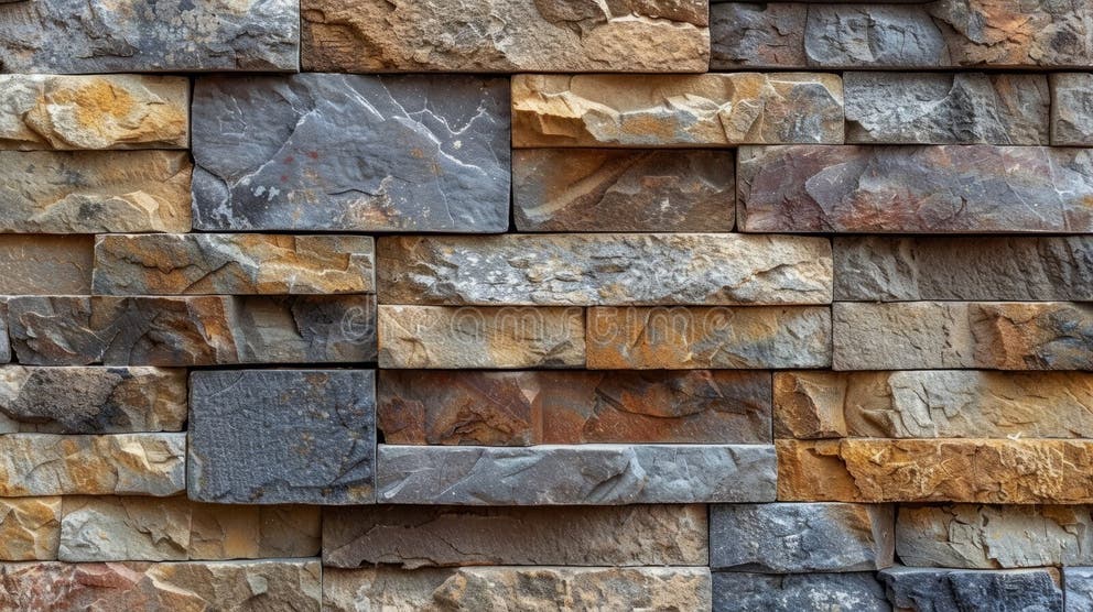 Brown Stone Brick Wall Cladding Texture for Natural Design Elements ...