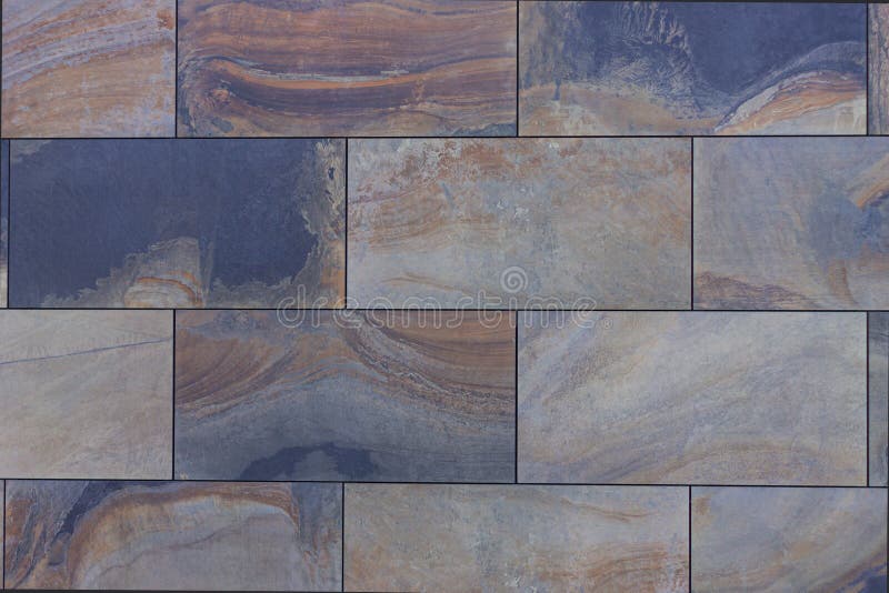 Brown Stone Tile Wall Texture Stock Photo - Image of wall, tile: 266607458