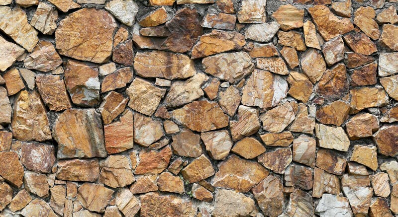 Brown stone wall. stock image. Image of pattern, built - 42509349