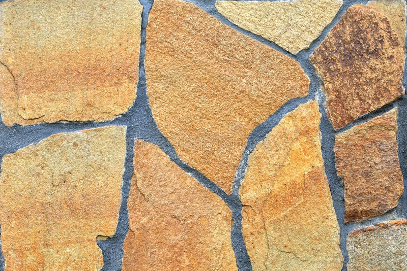 Brown Stone Wall, Background, Texture, Rectangular Natural Stone Stock ...