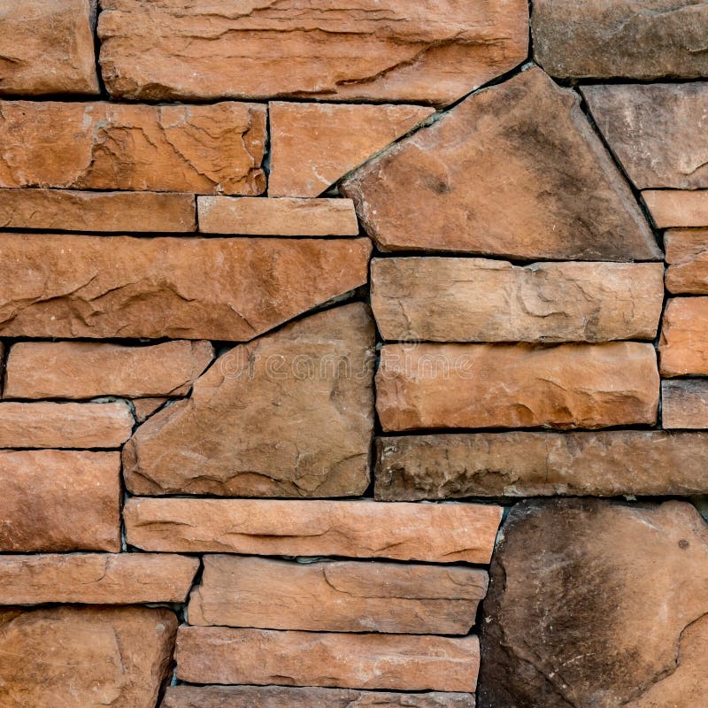 Brown Stone wall stock photo. Image of rock, house, concrete - 88505506