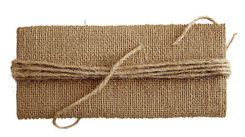 A Brown String is Tied To a Piece of Cloth Stock Photo - Image of ...