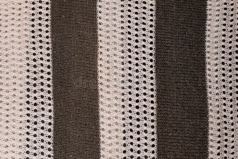 Brown Striped Fabric Texture Background Machine Knitted Stock Photo ...