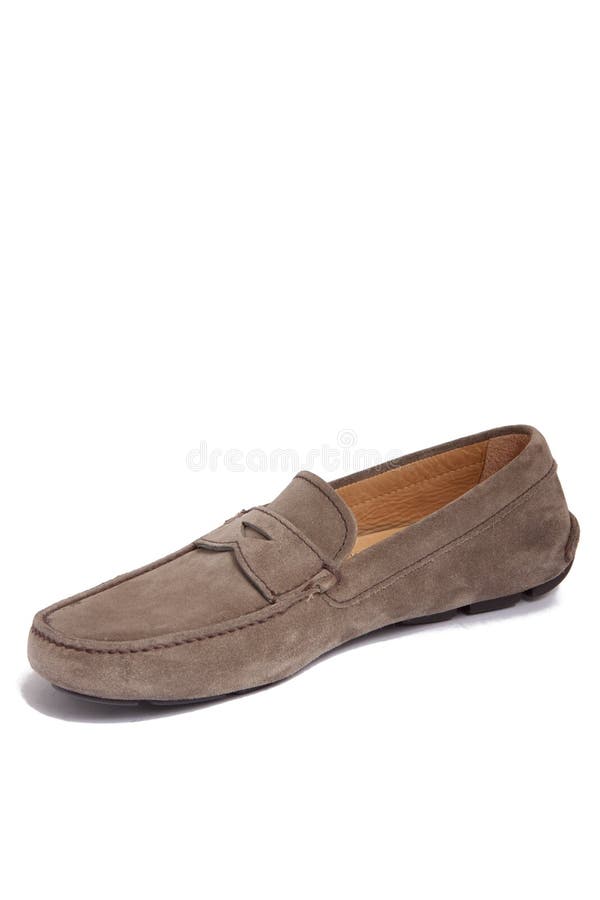 Brown suede men shoe stock image. Image of white, footwear - 13474997