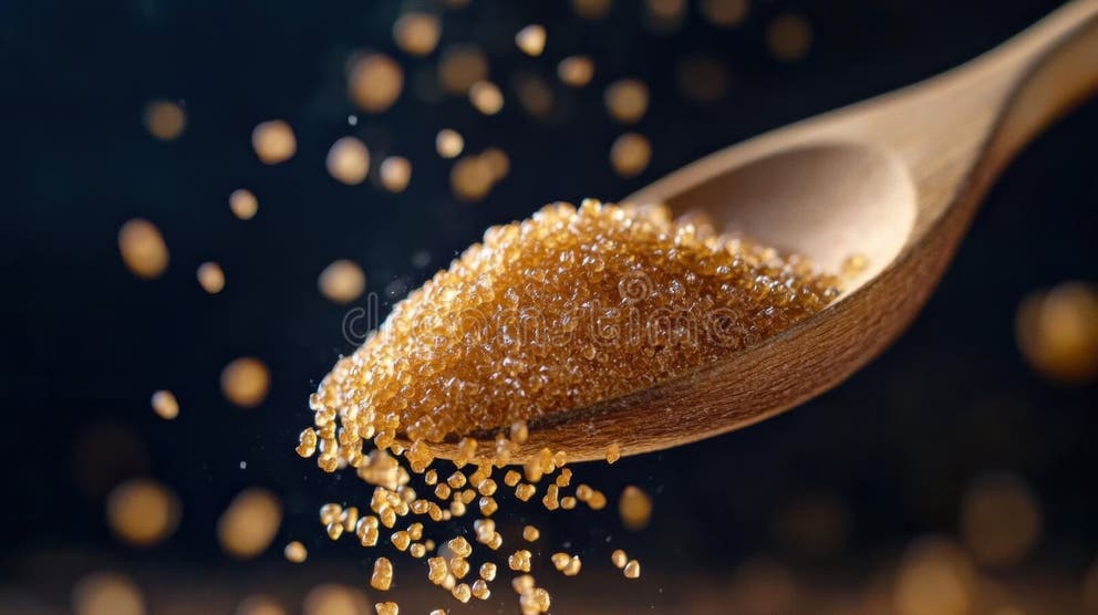 Brown Sugar Crystals, Texture, Taste, and Uses Stock Illustration ...