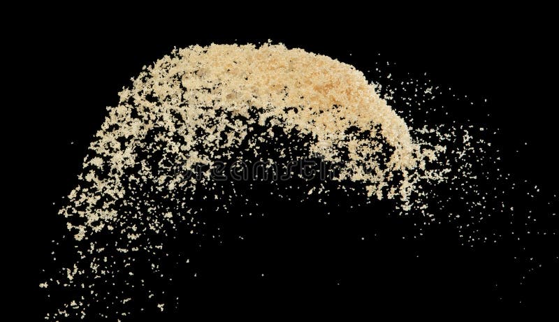 Brown Sugar Flying Explosion, Brown Grain Sugar Explode Abstract Cloud ...