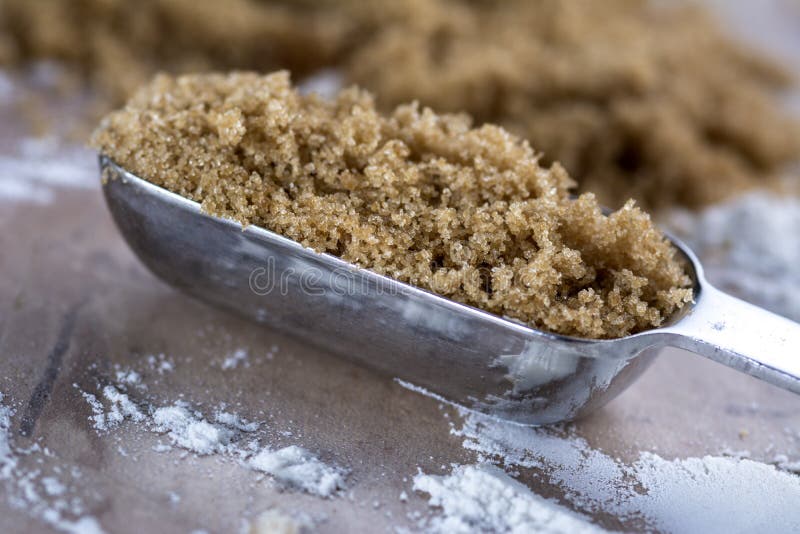 Measuring Brown Sugar stock photo. Image of baking, shortening - 111569234