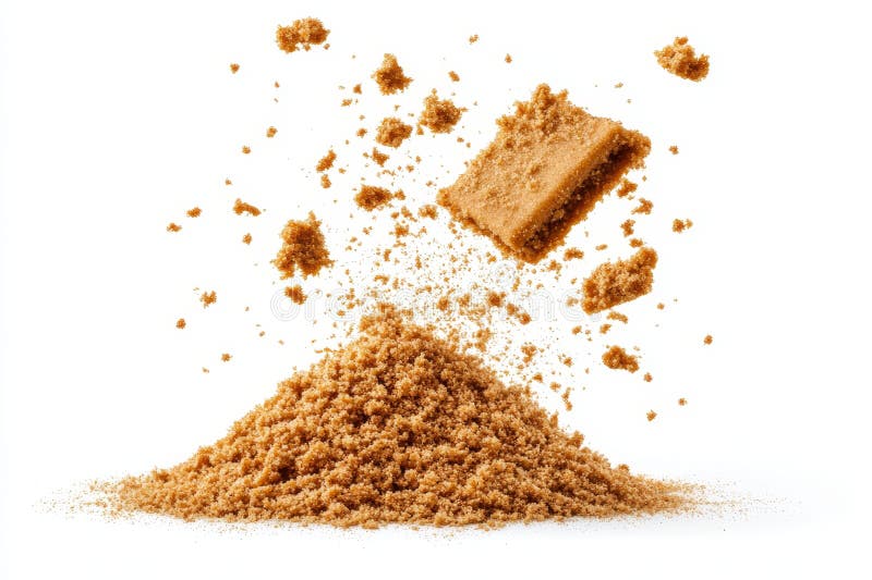 Brown Sugar Pile with Dropped Piece a Visually Appealing Image ...