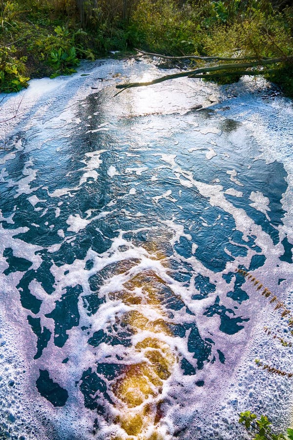 Brown Swamp Water Flows Down the Pipe Stock Photo - Image of gutter ...