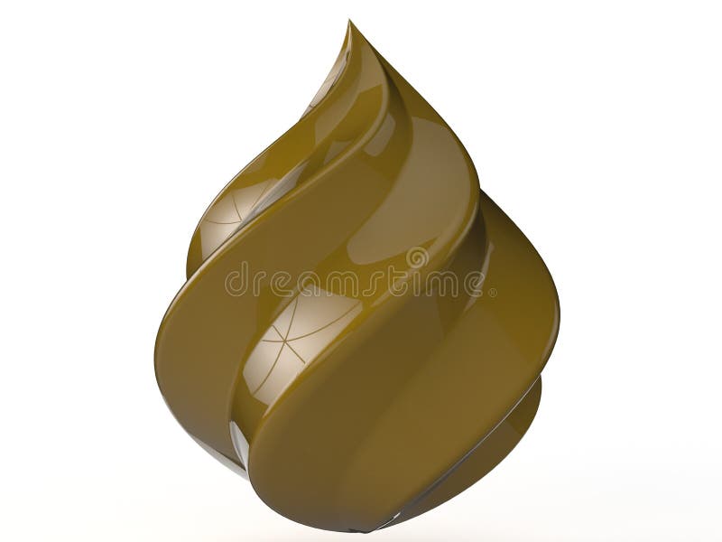 Brown Sweet Caramel 3D Render Stock Illustration - Illustration of ...