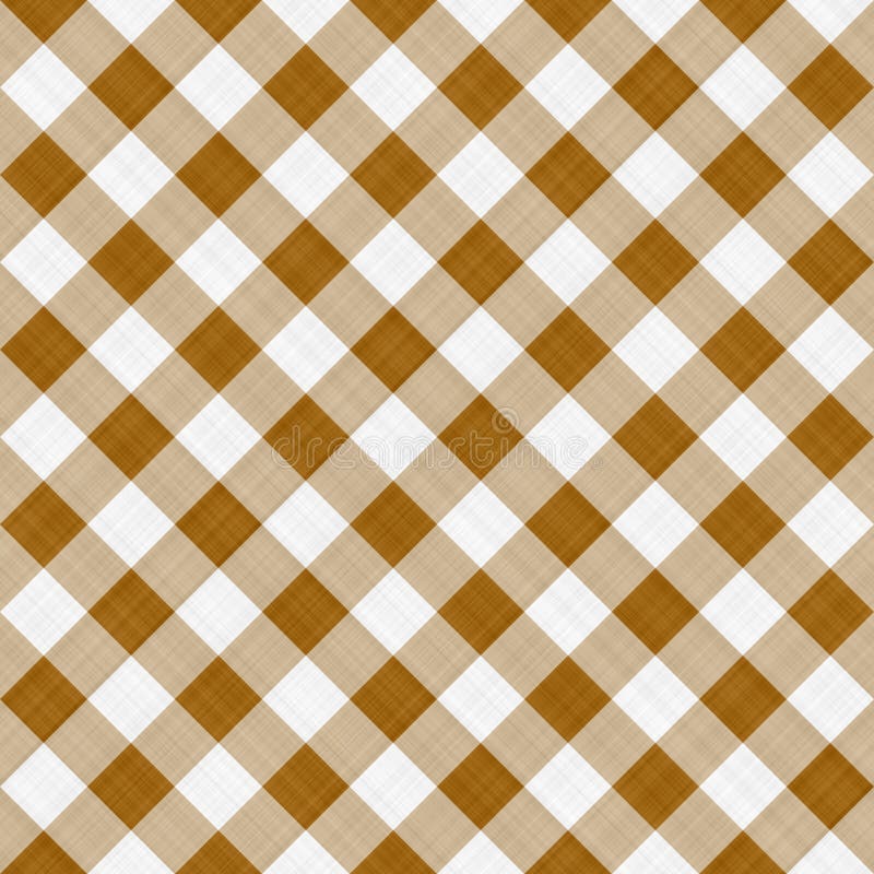 Brown table cloth stock illustration. Illustration of checks - 10062523