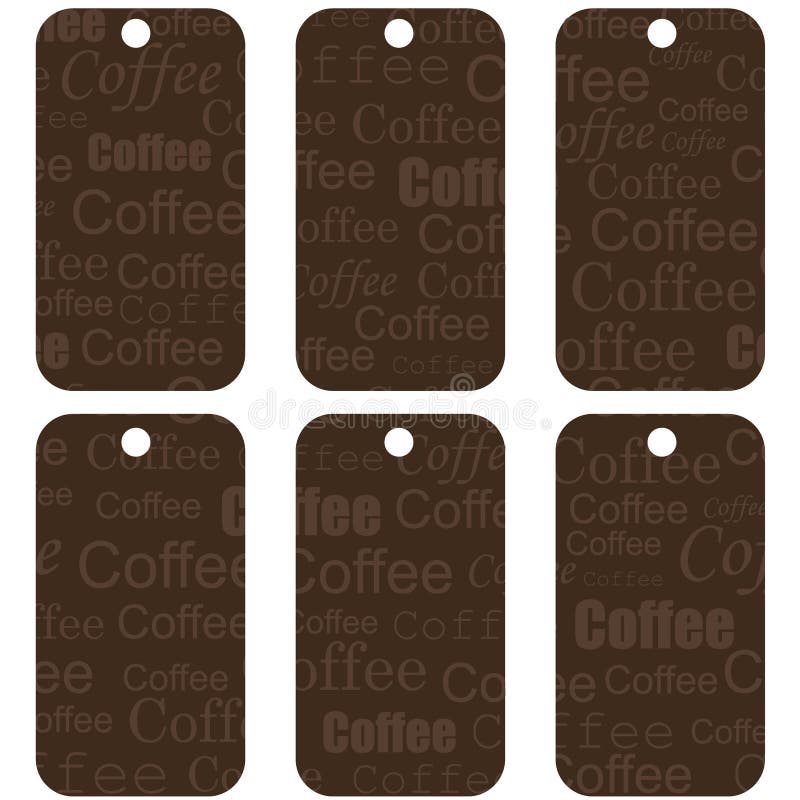 Coffee tags stock vector. Illustration of cream, coffee - 15249965