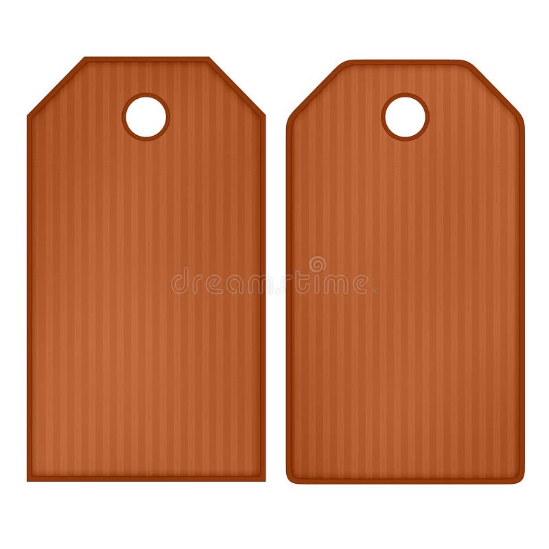 Brown tags with stripes stock illustration. Illustration of shape - 4904069
