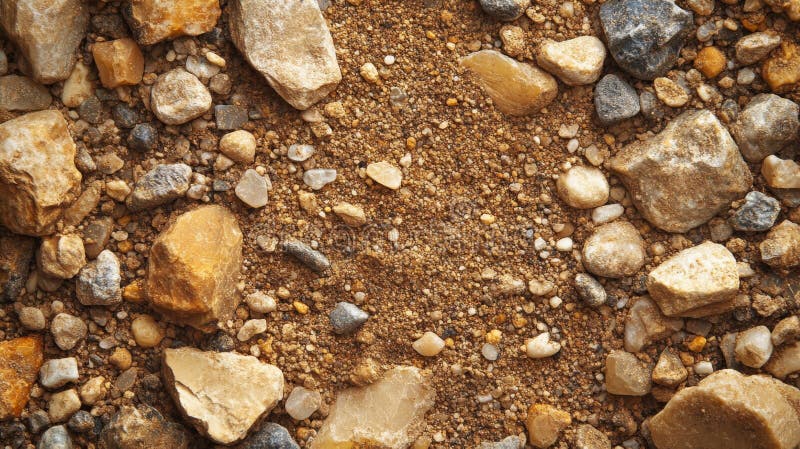Brown and Tan Gravel Rocks and Sand Texture Stock Illustration ...