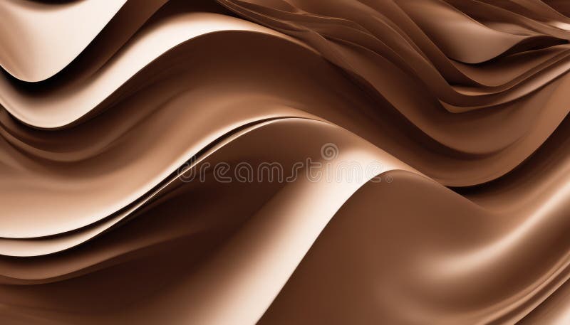 A Brown and Tan Wave Pattern Stock Illustration - Illustration of ...
