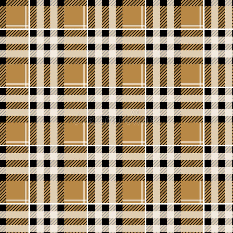 Brown Tartan Plaid. Tweed Pattern Fabric Swatch Close-up. Stock Vector ...