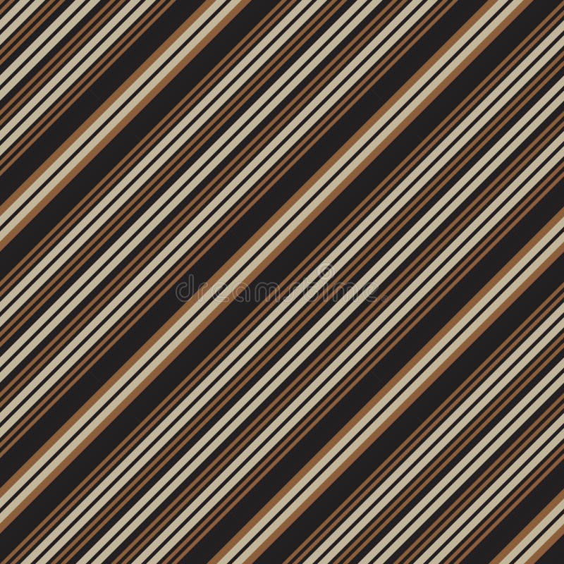 Brown Taupe Stripe Seamless Pattern Background in Diagonal Style Stock ...