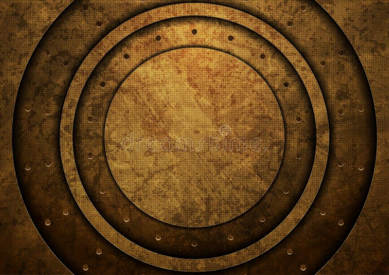 Brown Technology Abstract Background with Ancient Grunge Texture Stock ...