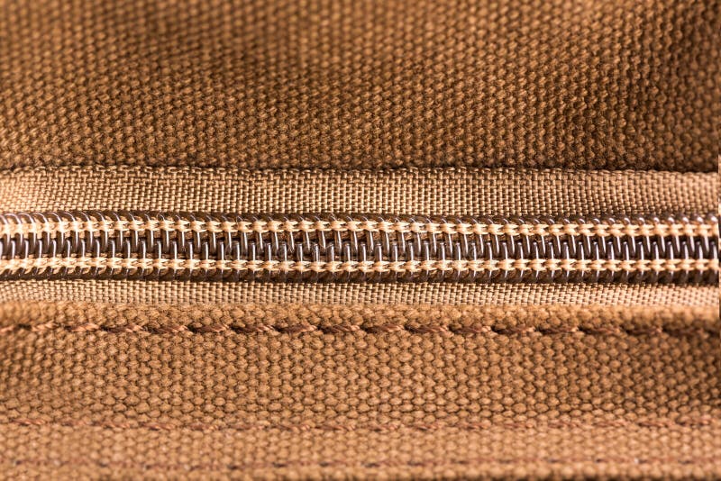 Brown texture with zipper stock image. Image of closeup - 49341795