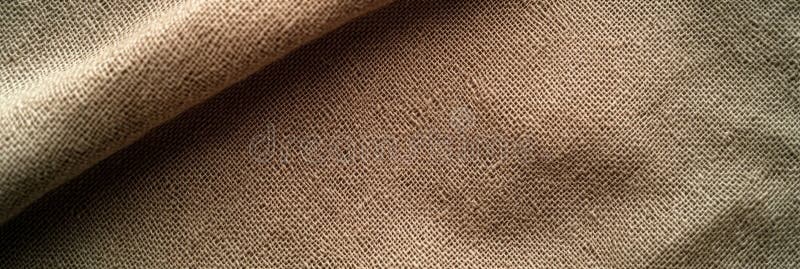 Brown Textured Fabric Background Subtle Linen Pattern Natural Textile ...